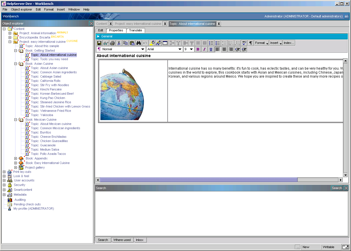 Authoring - RoboHelp projects