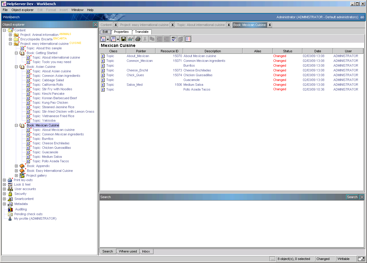 Authoring - RoboHelp projects