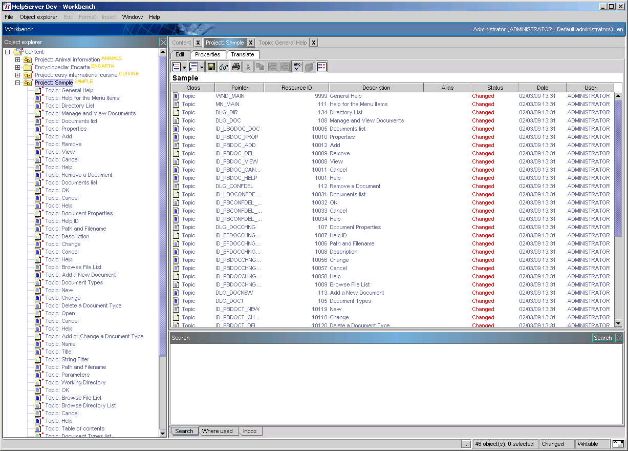 Authoring - WinHelp projects
