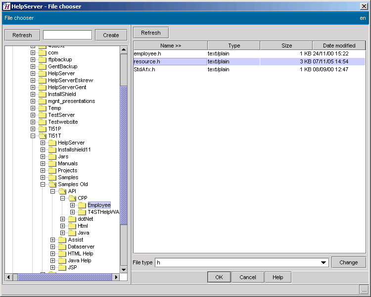 Authoring - WinHelp header files