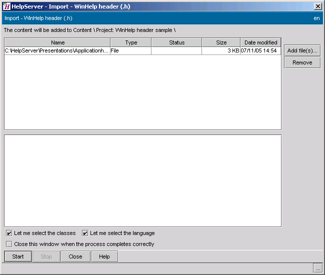 Authoring - WinHelp header files