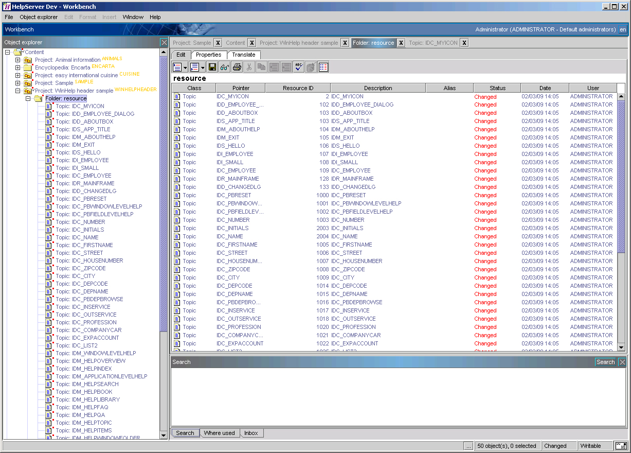 Authoring - WinHelp header files