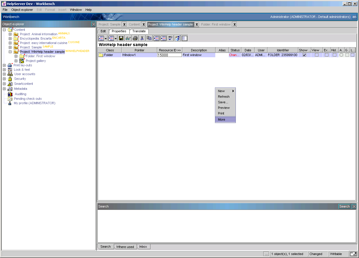 Authoring - WinHelp header files