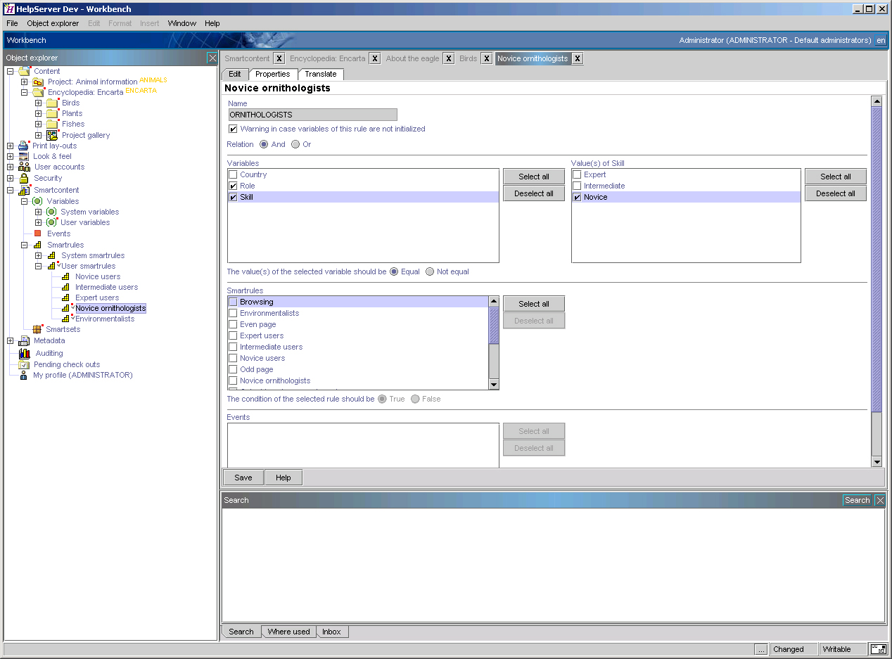 Authoring - Creating smartrules
