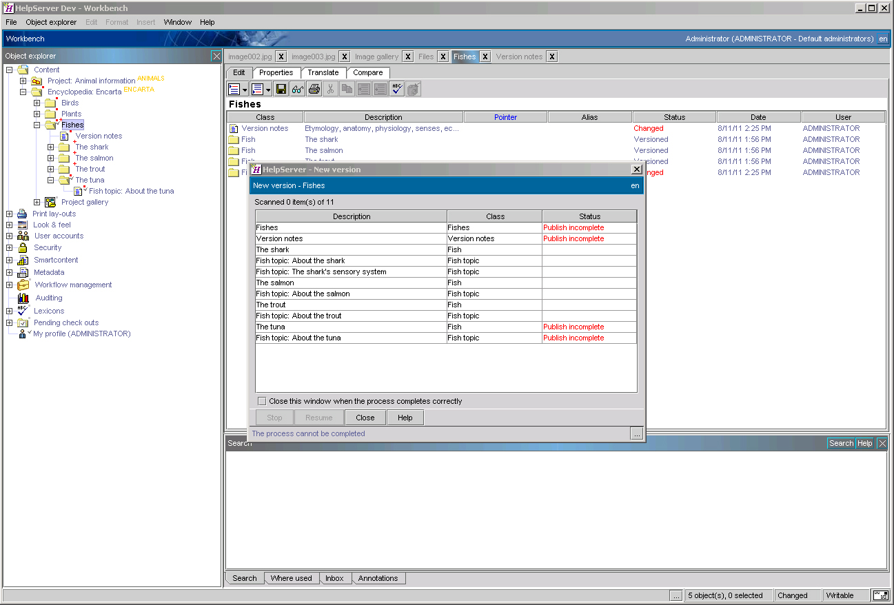 Authoring - Creating the next new version