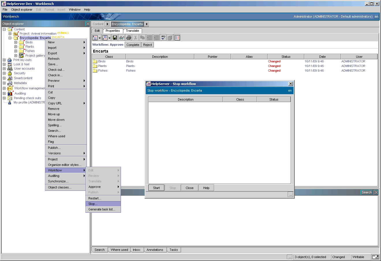 Authoring - Stopping, resuming, and restarting the workflow