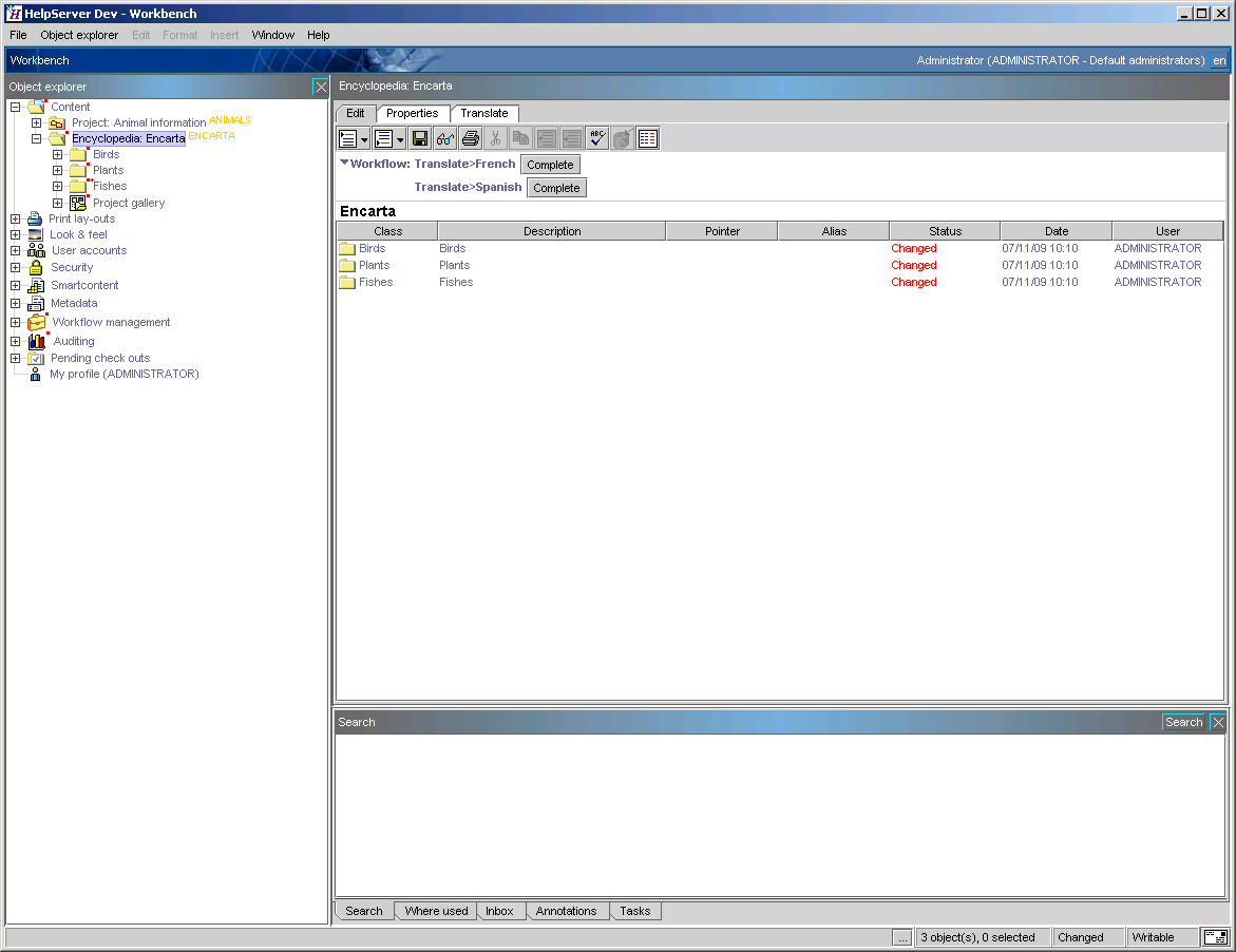 Authoring Performing The Transition Of Parallel Tasks