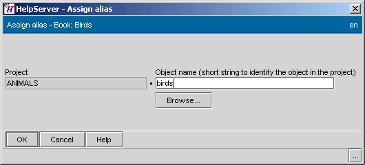 Authoring - Working with aliases