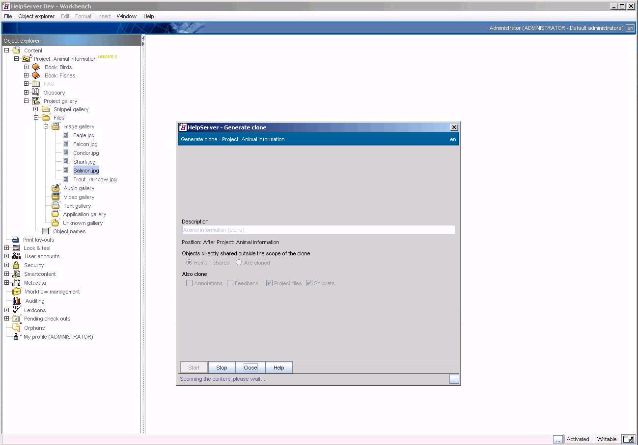 Authoring - Cloning projects